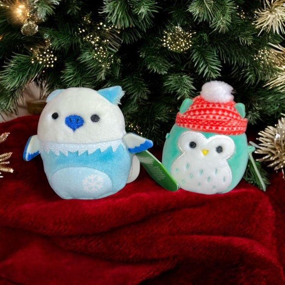 Squishmallows | Toys | Blue With Wings Holiday Micromallows Set ...
